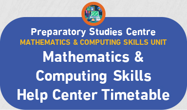 MCS Help center timetable