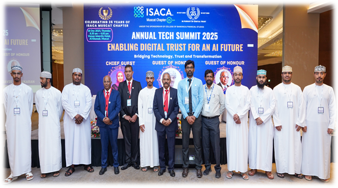CCIS Students at ISACA Muscat Chapter Annual Tech Summit 2025