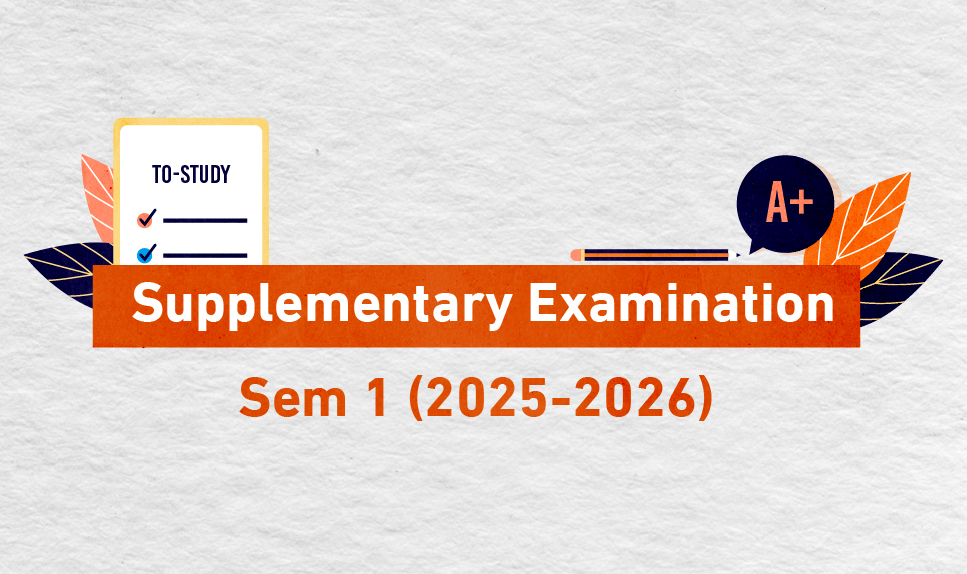 Supplementary Examination Sem 1 (2025-2026)