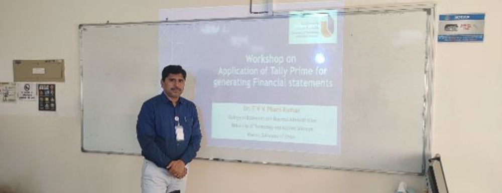 Business Studies Department- Application on Tally Prime for generating ...
