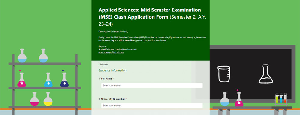 Applied Sciences: Mid Semester Examination (MSE) Clash Application Form ...