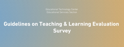 ESS - Guidelines on Teaching & Learning Evaluation Survey