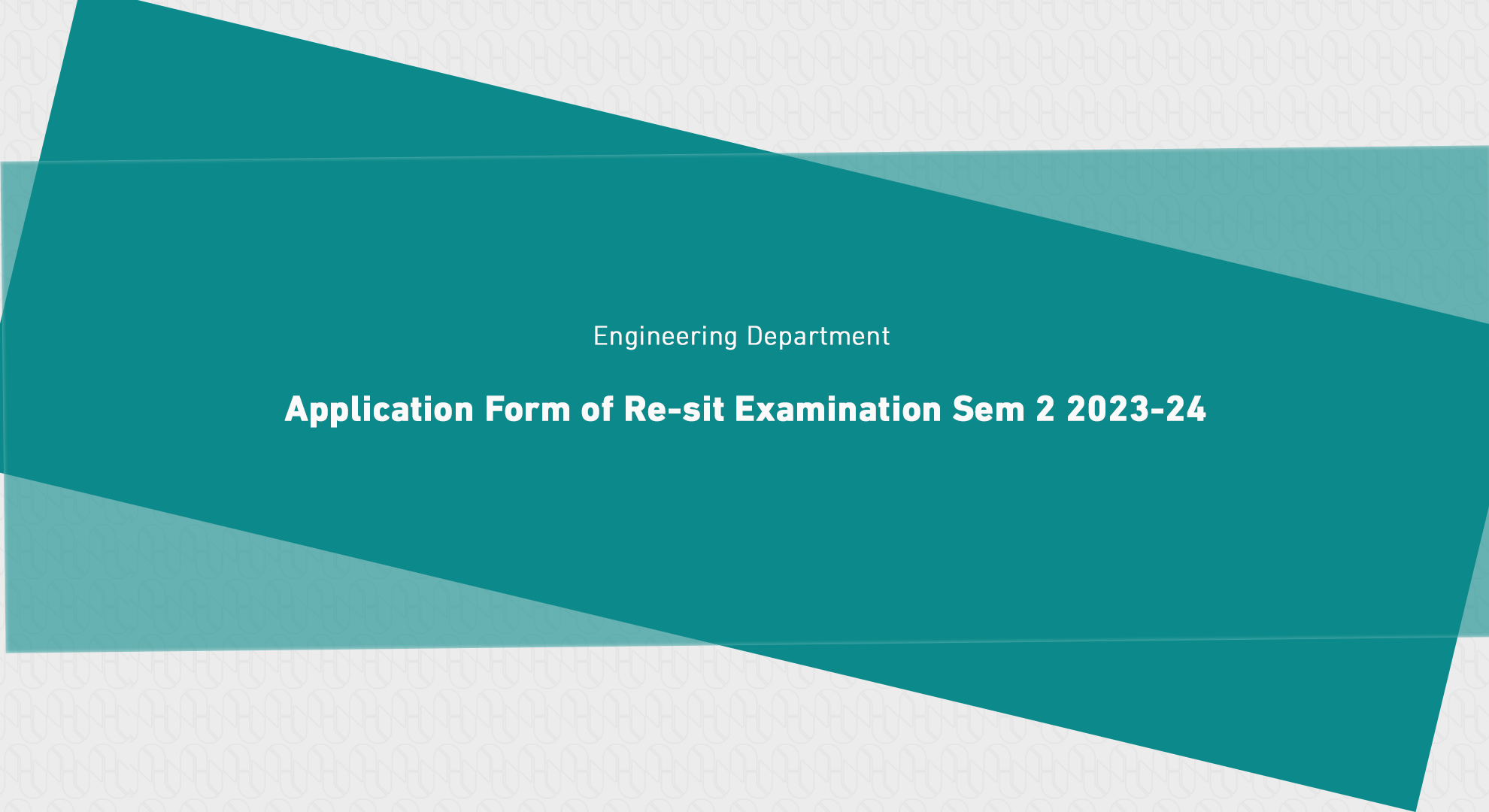 Engineering Department - Application Form of Re-sit Examination Sem 2 ...