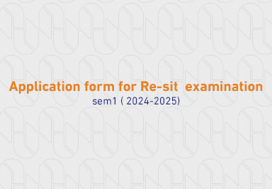Application form for Re-sit examination -sem-1 ( 2024-2025)