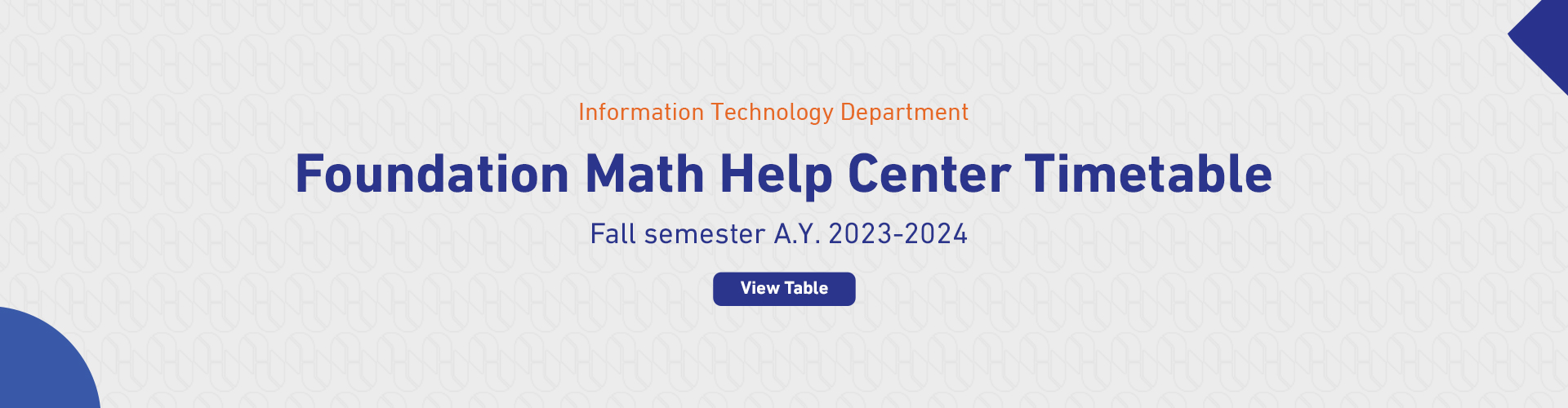 English Language Center - Foundation Math Help Center Time Table Fall ...