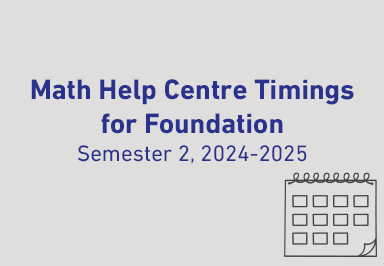 Foundation Math Help Center Spring Semester AY 2024-25