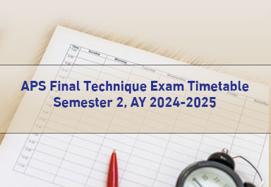 APS Final Technique Exam Timetable