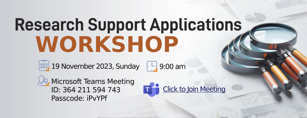 Research Support Applications Workshop