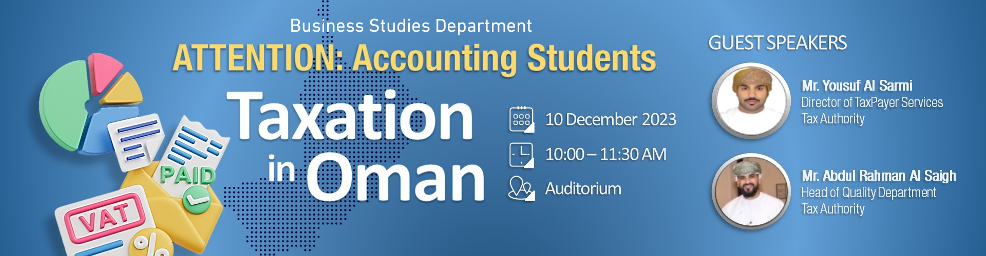 Business Studies Department – Taxation in Oman
