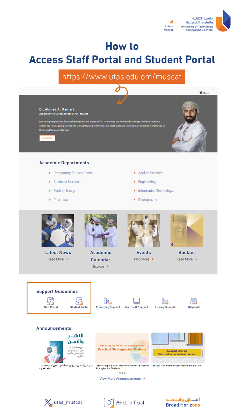 How to Access Staff Portal and Student Portal