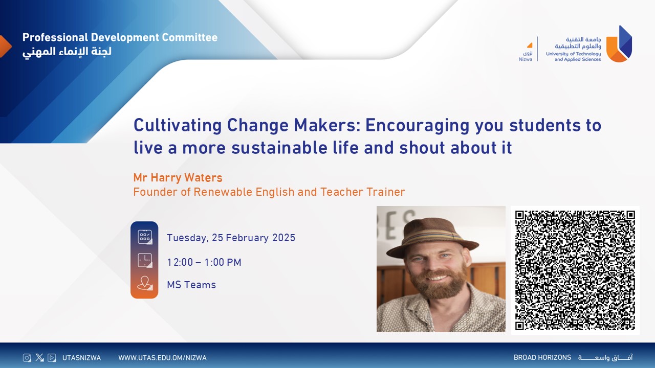 Cultivating Change Makers: Encouraging your students to live a more ...