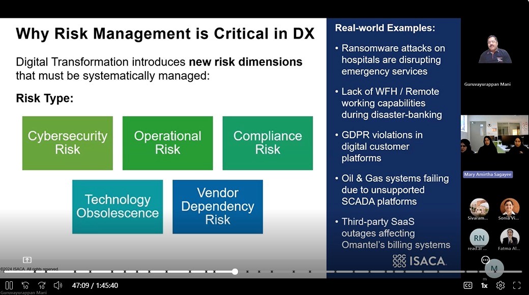 Online Guest Lecture on Risk Management in Digital Transformation ...