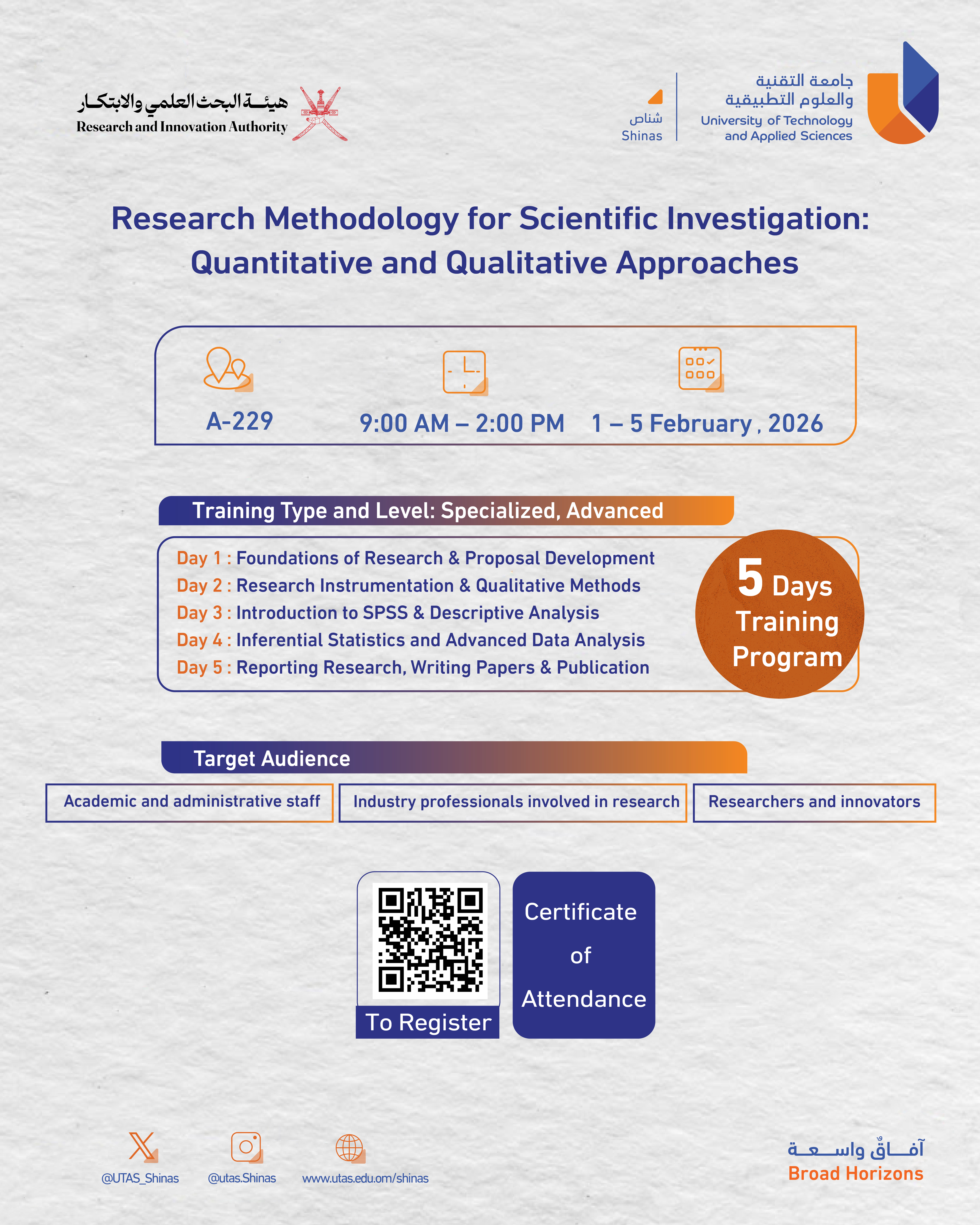 Research Methodology for Scientific Investigation: Quantitative and ...