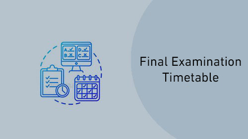 Consolidated Final Examination Timetable SEM I 2024 - 2025